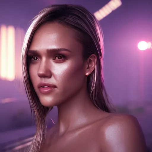 jessica alba, 8 k ultra realistic, lens flare, | Stable Diffusion | OpenArt