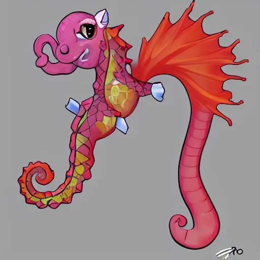 a seahorse cat shapeshifting fursona, furaffinity, | Stable Diffusion ...