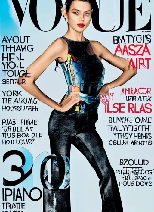 bizarre pose on the catwalk vogue cover | Stable Diffusion | OpenArt