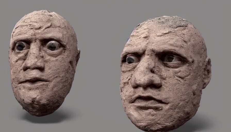 the clay head from Lionel Ritchies ‘hello’ terrorising | Stable Diffusion | OpenArt