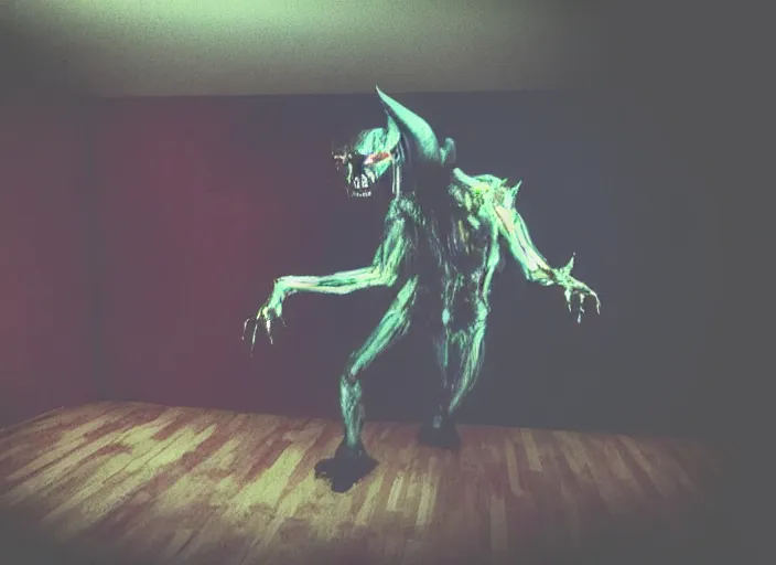 horror demon evil transparent spirit attacks in living | Stable Diffusion