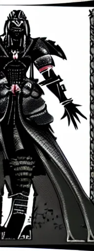 Unused Dark Souls concept art of a female crow knight | Stable ...