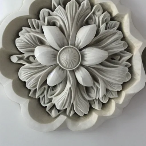 marble carving, flowers in progressive states of | Stable Diffusion ...
