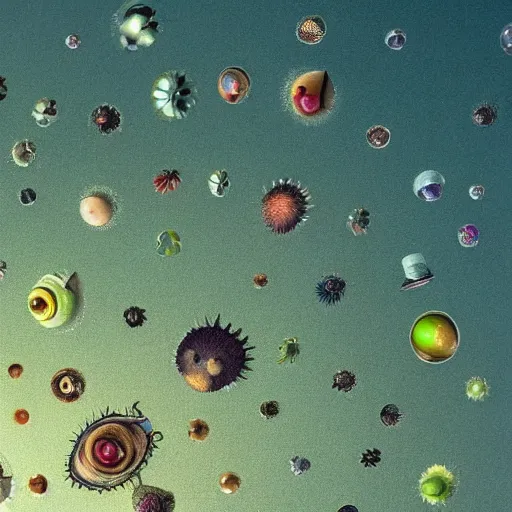 tiny creatures living in a microscopic world, | Stable Diffusion | OpenArt