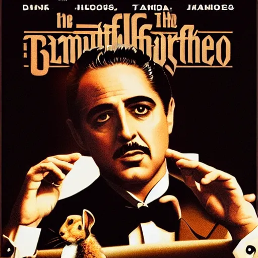 a poster for the godfather, featuring rabbits instead | Stable ...