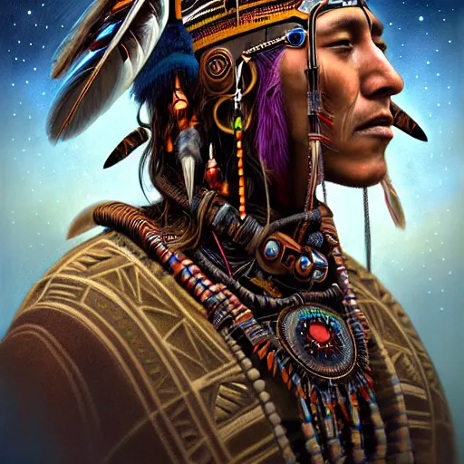 : native american tech, fantasy magic, steampunk, | Stable Diffusion ...