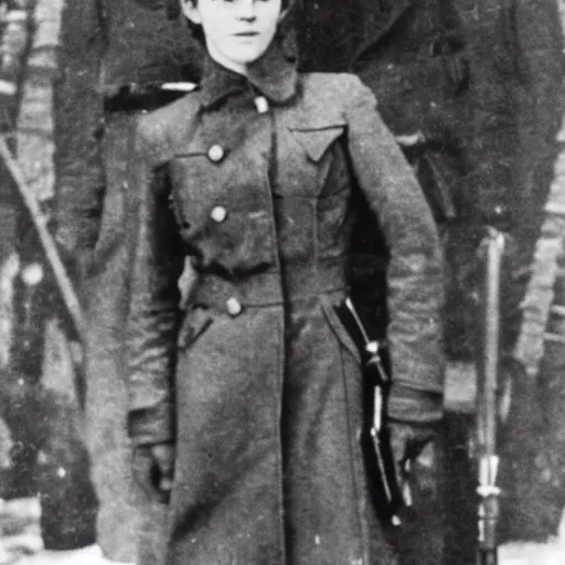 photograph of soviet chekist comrade emma watson, | Stable Diffusion ...