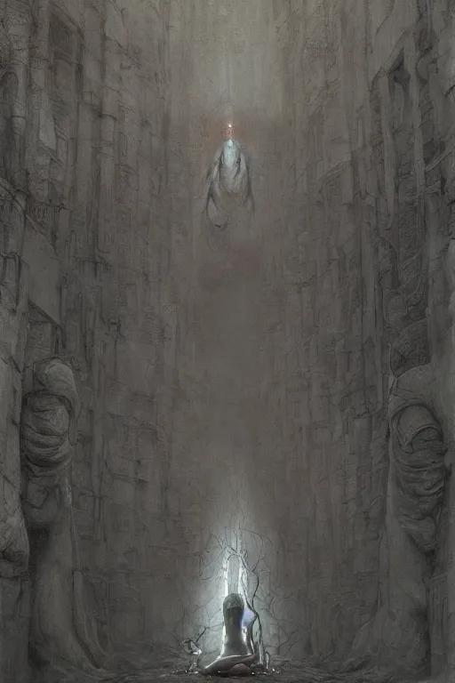 Meditating faceless god in the hood, dark fantasy, | Stable Diffusion ...