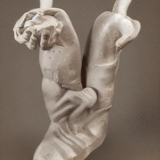 disfigured figure, contorted limbs, abstract sculpture | Stable ...