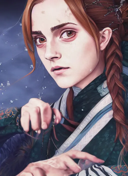 emma watson as mitsuri kanroji from kimetsu no yaiba | Stable Diffusion