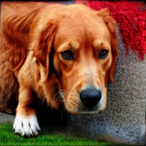 a red colored dog | Stable Diffusion | OpenArt