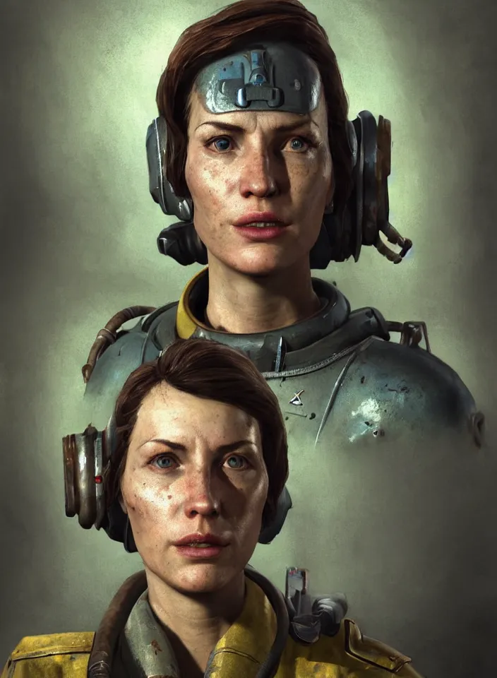 a face portrait of a angela merkeli in fallout 4, | Stable Diffusion ...