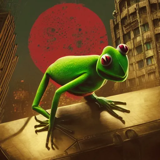 High resolution DSLR photograph of Kermit The Frog as | Stable ...