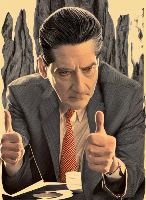 Twin Peaks poster artwork by Michael Whelan, Rendering | Stable ...