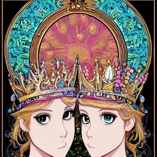 a scene of two beautiful queens facing each other in | Stable Diffusion ...