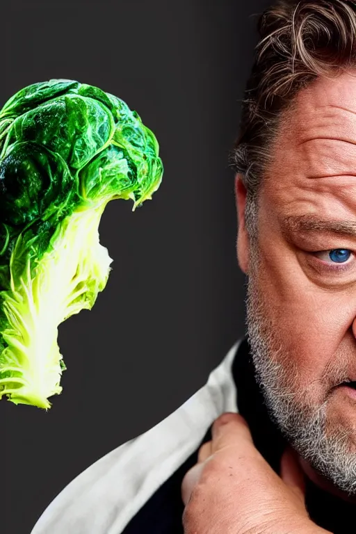📷 russell crowe is a brussel sprout, made of food, | Stable Diffusion ...