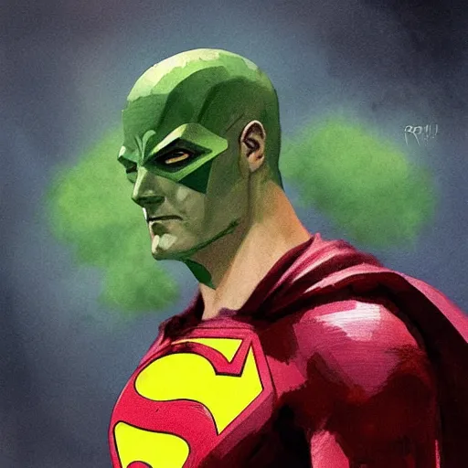 superman smoke kryptonite green dust, wlop, superman | Stable Diffusion ...