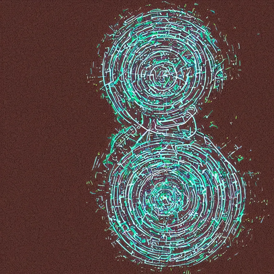 diagram of three intersecting spheres with ripples | Stable Diffusion ...