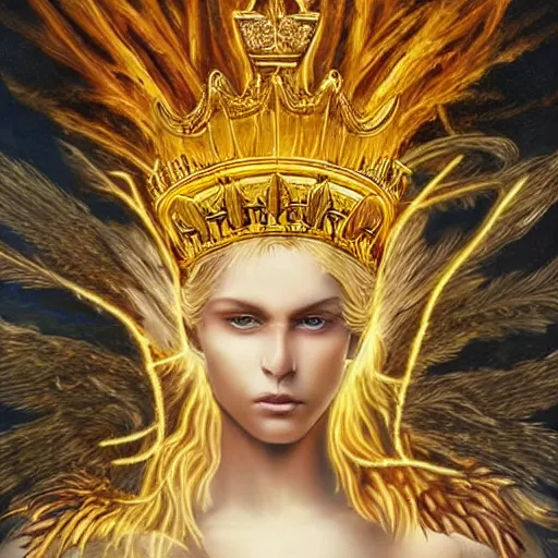 Oil canvas of Lucifer, ruler of Inferno, capital sin | Stable Diffusion ...