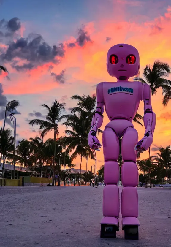 a vibrant photograph of a tall, pink, slender, | Stable Diffusion | OpenArt