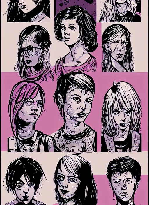 alternative girl portrait by laurie greasley, xsullo | Stable Diffusion ...