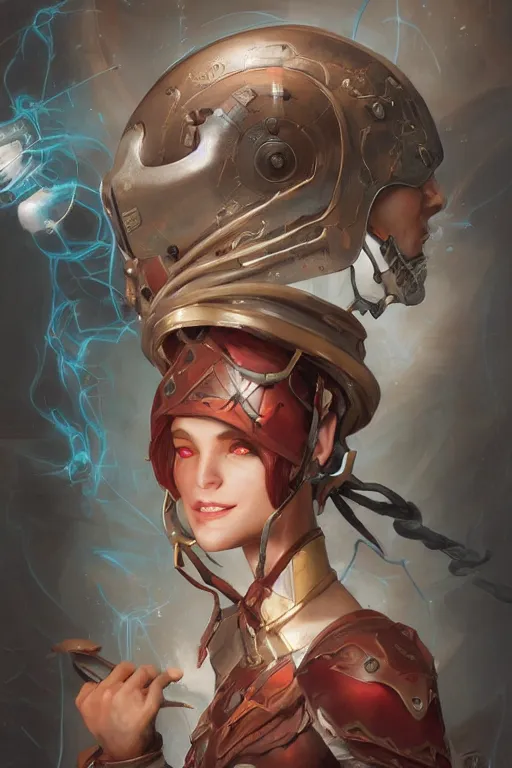 portrait of the engineer elf wearing the epic artifact | Stable ...