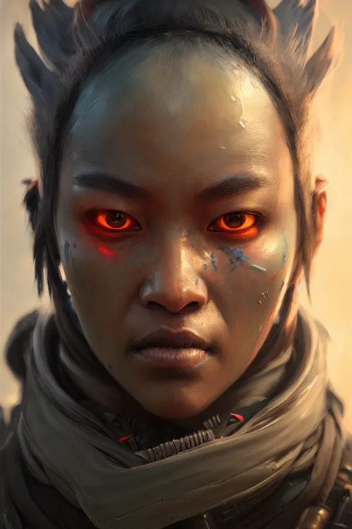 ultra detailed facial portrait of wraith from apex | Stable Diffusion ...