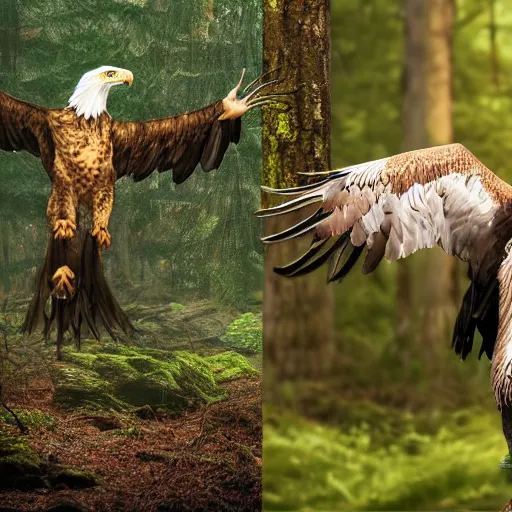 An aerial photo from above a flying Harpy Eagle | Stable Diffusion ...