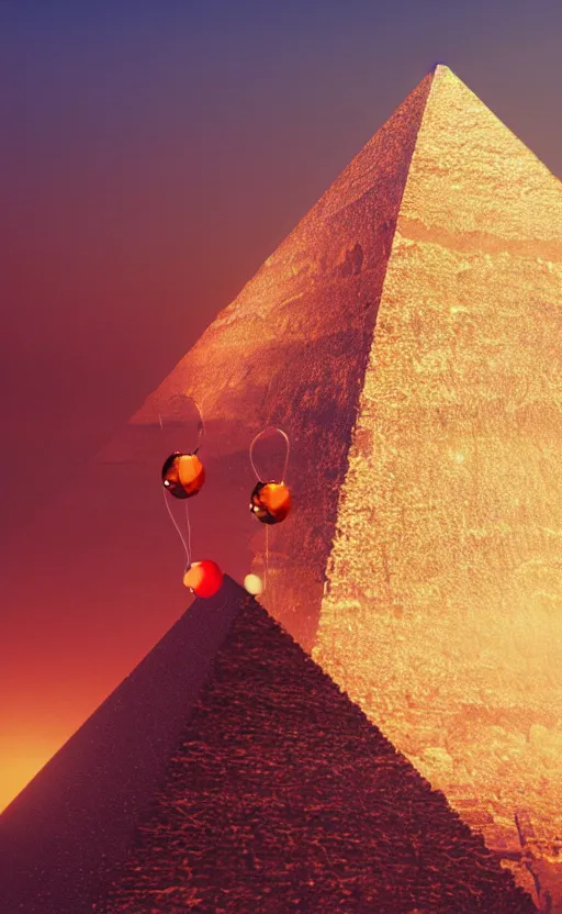 Santa Claus on vacation, Great Pyramid of Giza, | Stable Diffusion ...