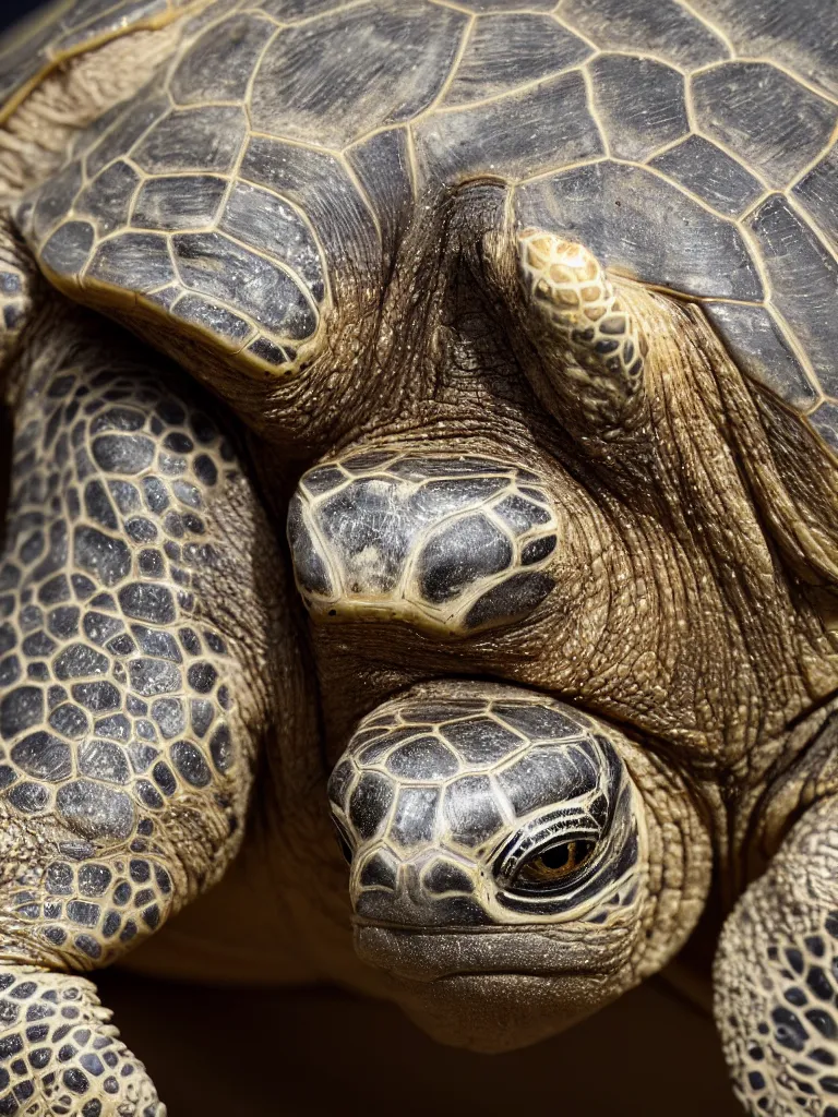 portrait photograph of a turtle with the face of neil | Stable Diffusion