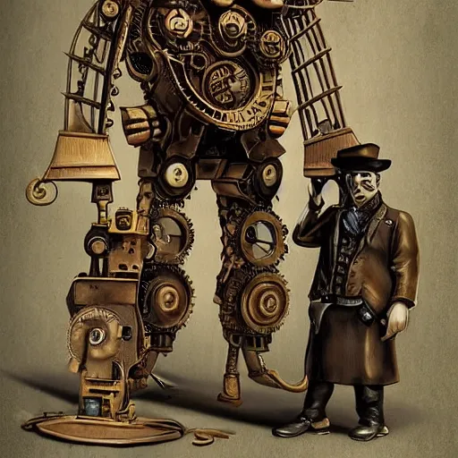 steampunk David and Goliath | Stable Diffusion | OpenArt