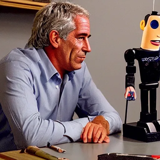 Jeffrey epstein in robot chicken, stop motion animation | Stable ...