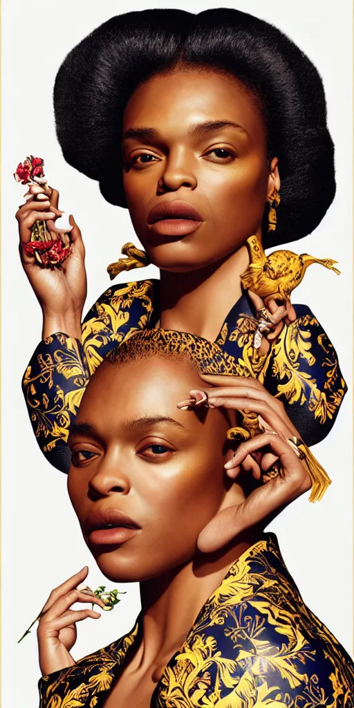 fragrance advertising campaign by kehinde wiley, | Stable Diffusion ...