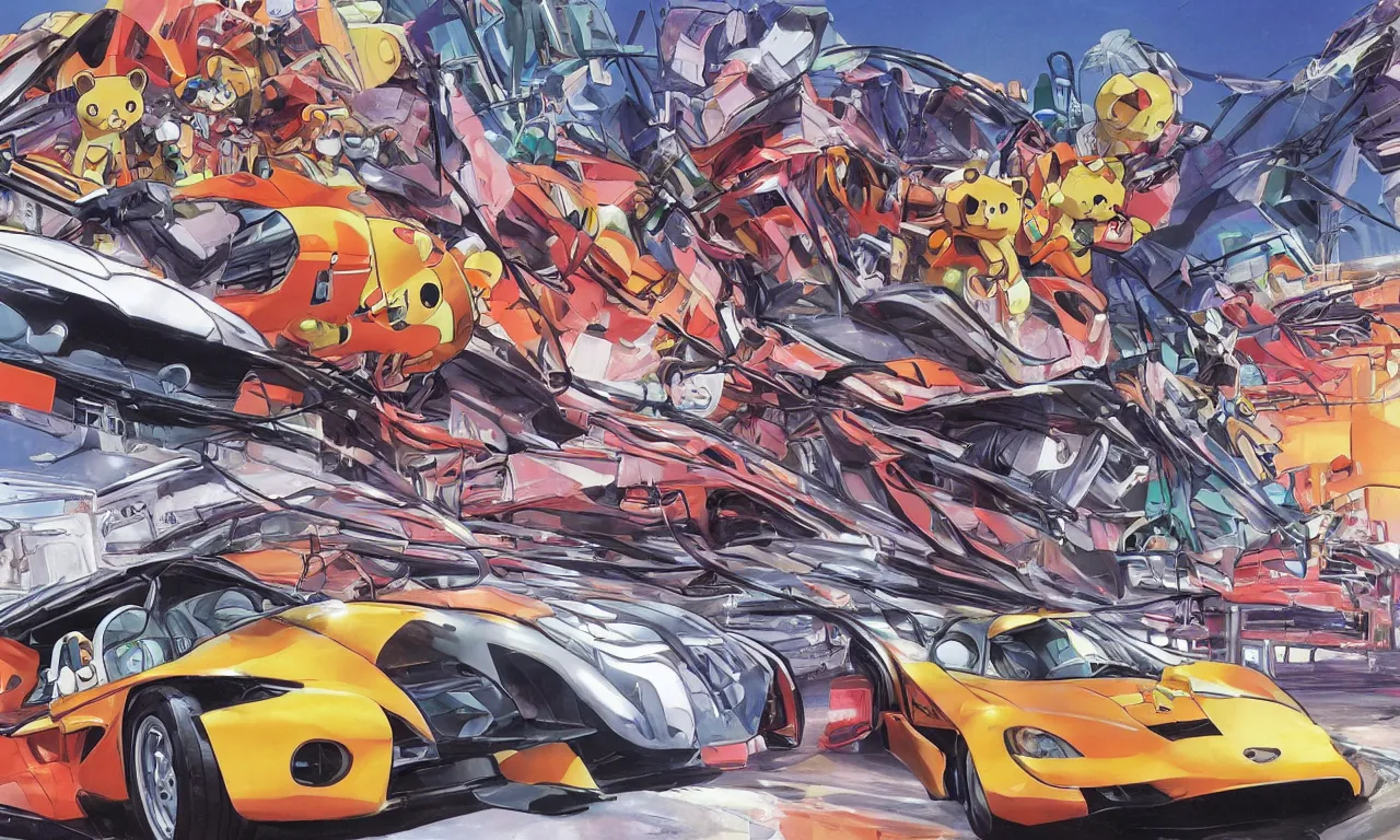 masterwork concept art car design, parked in sunny | Stable Diffusion ...