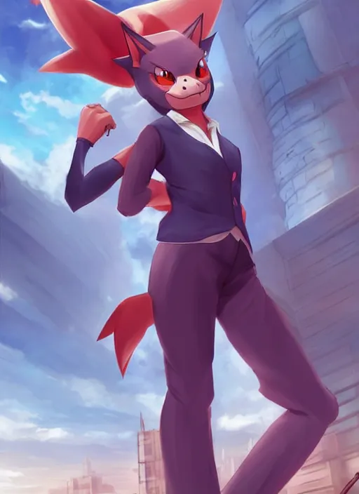 character portrait of a Incineroar pokemon wearing a | Stable Diffusion ...