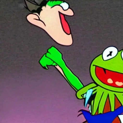 kermit the frog fighting goku, kermit the frog is | Stable Diffusion ...