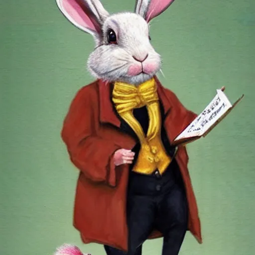 a rabbit dressed as beethoven | Stable Diffusion | OpenArt