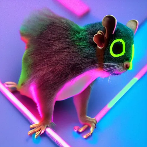 neon fluorescent, iridescent cute southern flying | Stable Diffusion ...