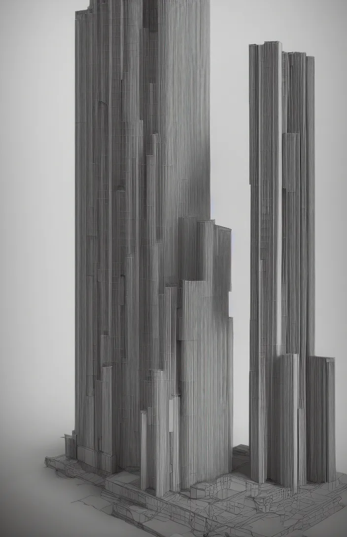 architectural model, 3 d render, studio lighting, low | Stable ...