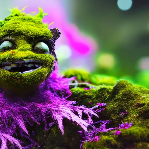 a creature made of moss and flowers in New York, | Stable Diffusion ...