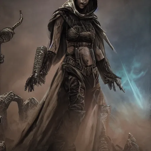 cloaked psionic, post-apocalyptic, mad max style, | Stable Diffusion