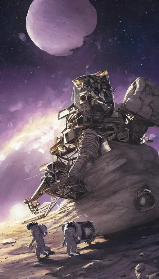 a beautiful artwork illustration, astronauts discover | Stable ...