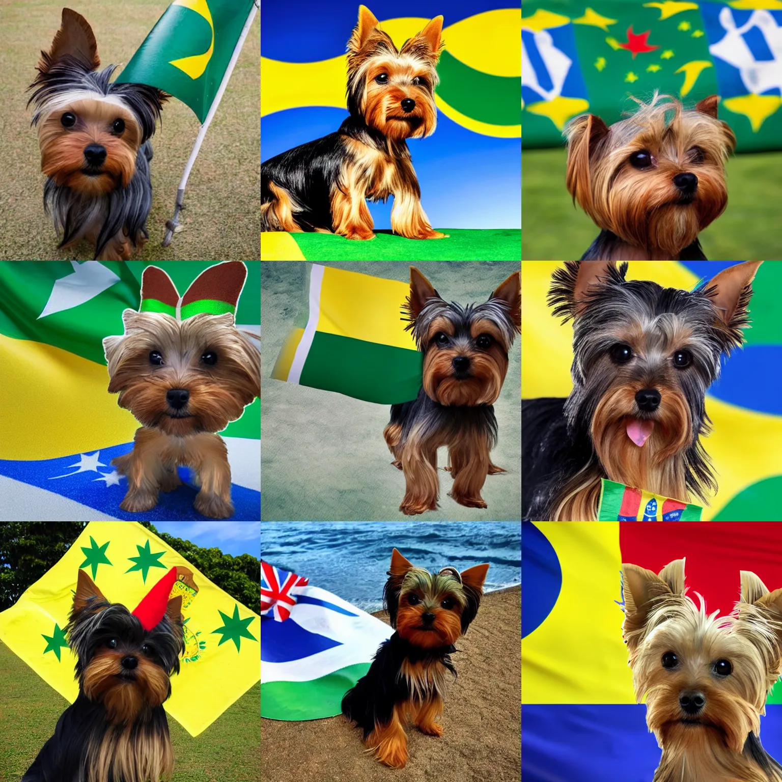 photograph of a anthropomorphic yorkie dog dressed as | Stable ...