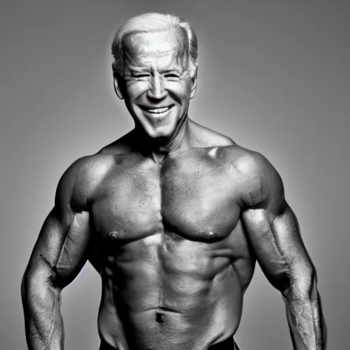 Joe Biden, body builder, Muscular, Shirtless, Full | Stable Diffusion ...
