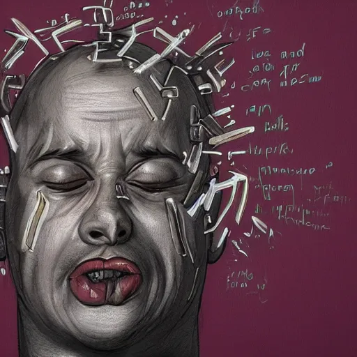 an angry artist crying about ai stealing their jobs | Stable Diffusion ...