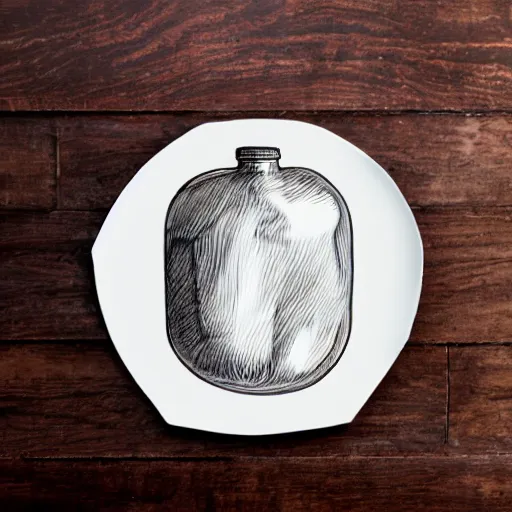 anatomical drawing of a bottle of ranch dressing | Stable Diffusion ...