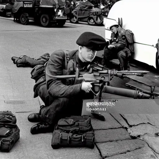 war photography invasion of canada by the usa 1 9 5 0 s | Stable Diffusion