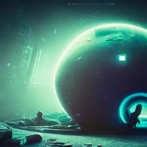 gigantic space entity consuming anomaly art by mike | Stable Diffusion ...