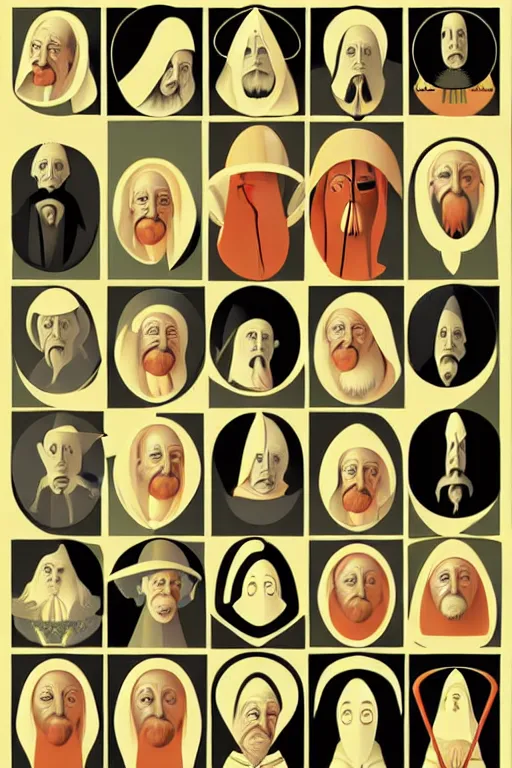 hieronymus bosch faces, vector art | Stable Diffusion | OpenArt