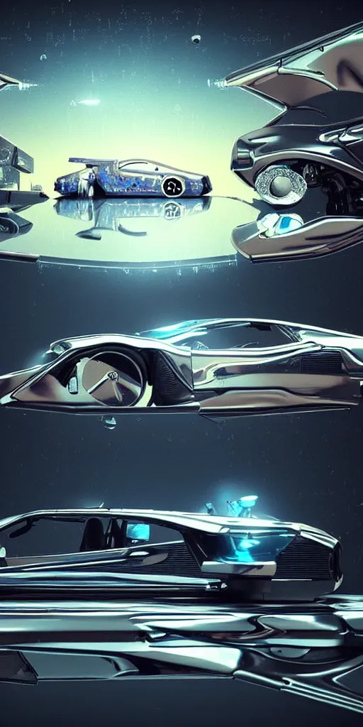 sci-fi 3d car and wall structure car on the coronation | Stable ...